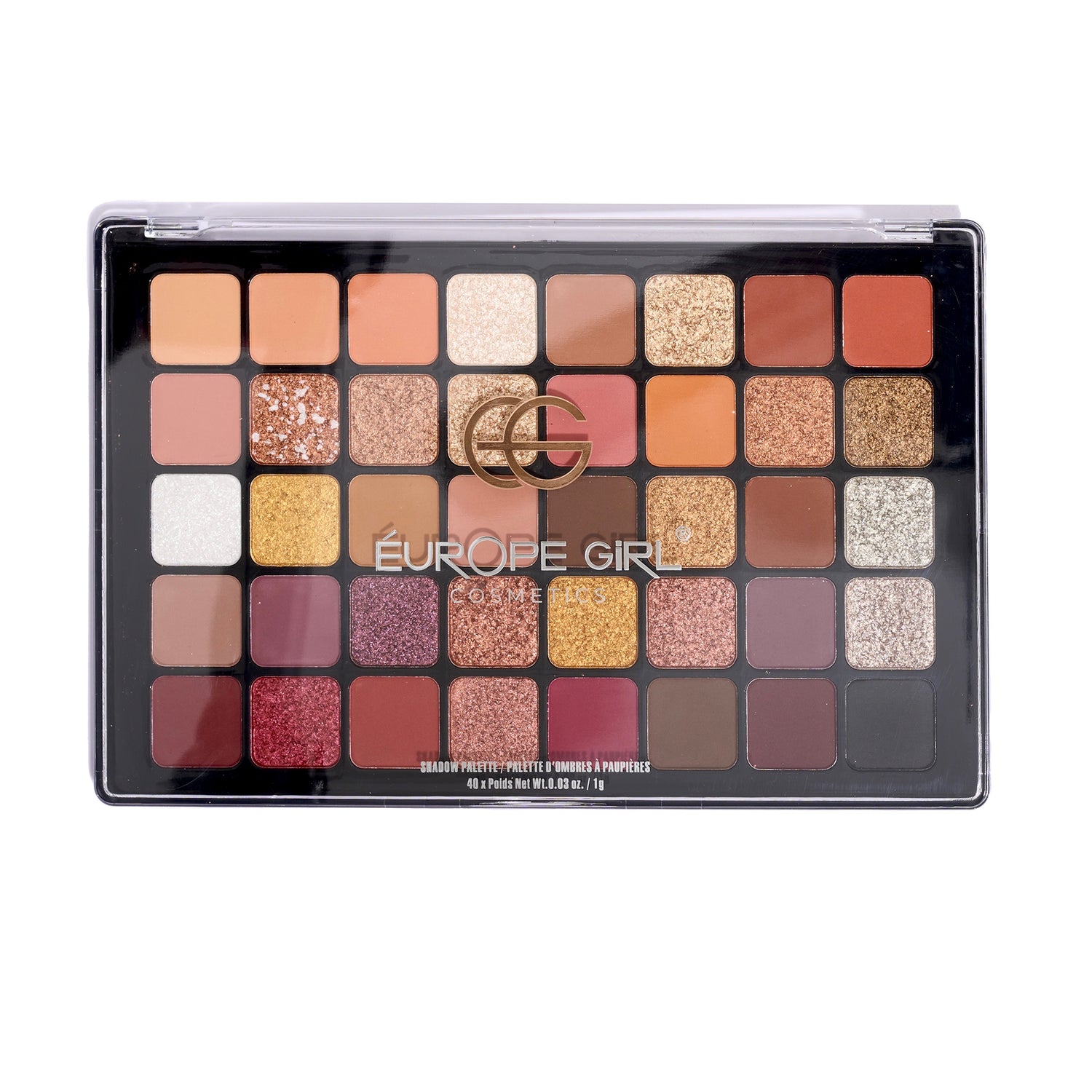 40 Color Eyeshadow palette – Neutral – EuropeGirl Cosmetics
